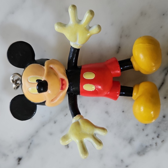 Disney | Accessories | Vintage Mickey Mouse Keychain Figurine | Poshmark